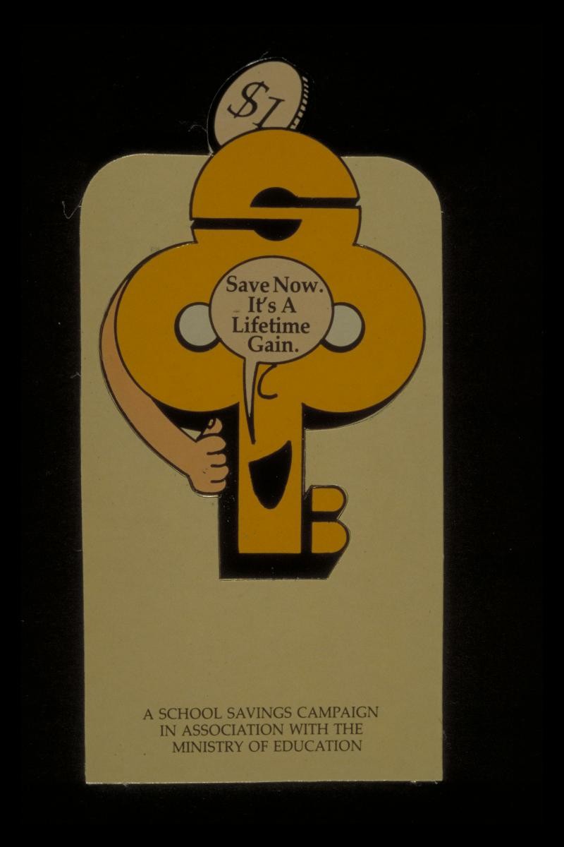 POSBank bookmark for the National School Savings Campaign