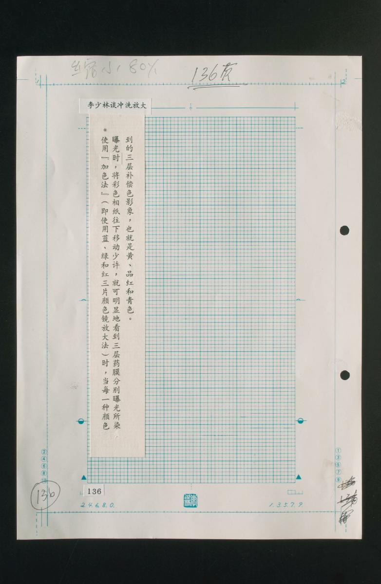Original typeset copy of Talk on Developing and Printing by Lee Sow Lim