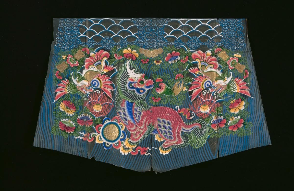 Part of a paper robe